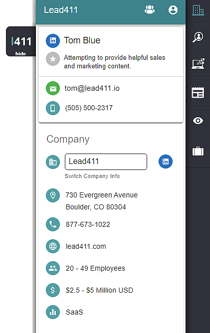 Lead411 Chrome Extension - Find Phone Numbers & Emails On LinkedIn
